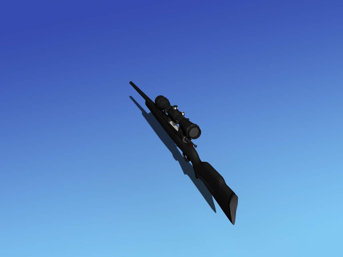 243 Rifle with Scope 400 - 3D Model by Dreamscape Studios