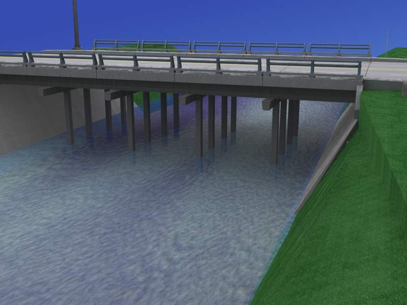 4 Lane 100ft AOT Bridge - 3D Model by Dreamscape Studios