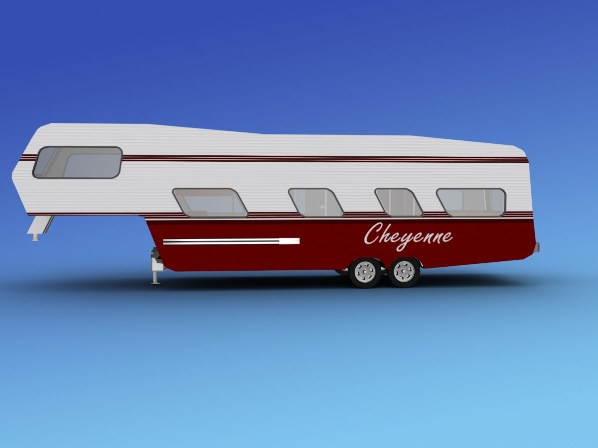 5th Wheel RV Trailer - 3D Model by Dreamscape Studios