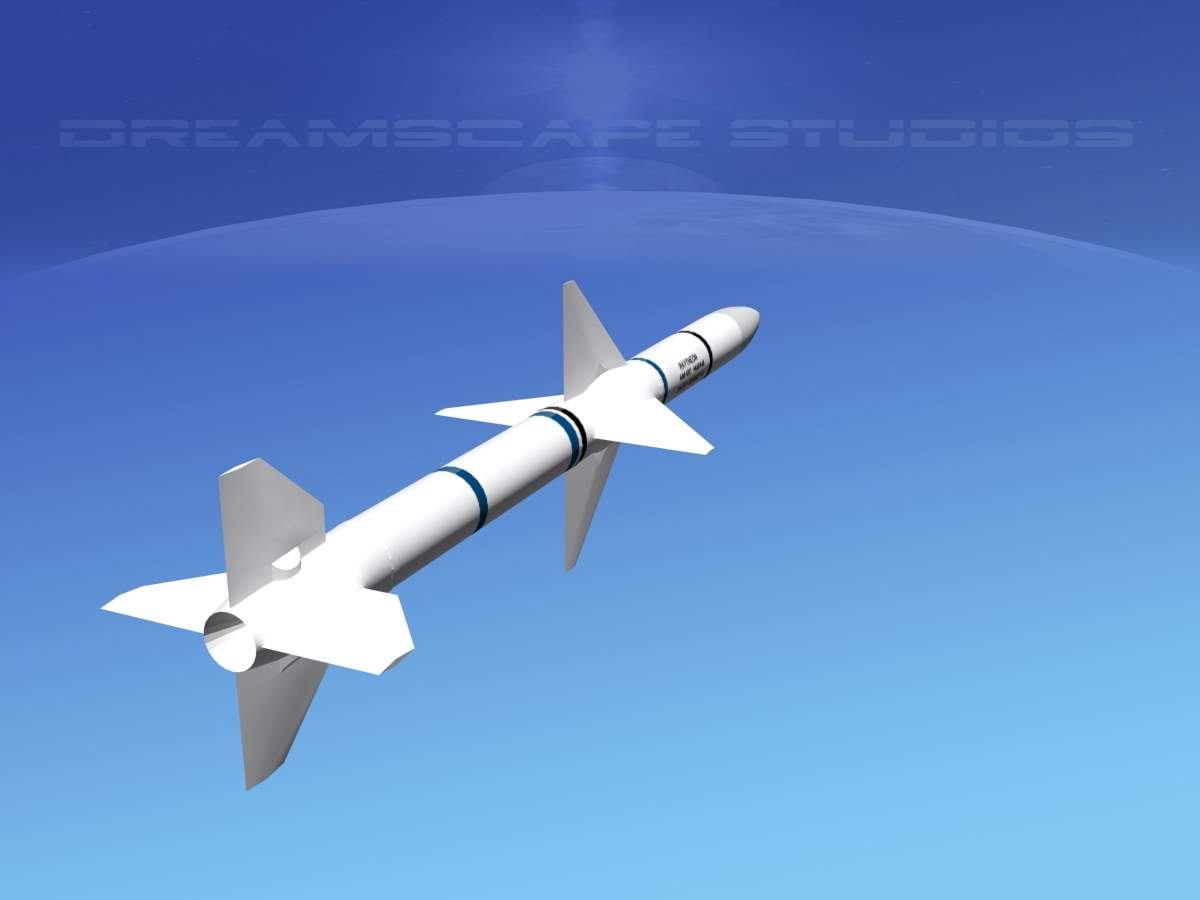 AIM 120 AMRAM Missile - 3D Model by Dreamscape Studios