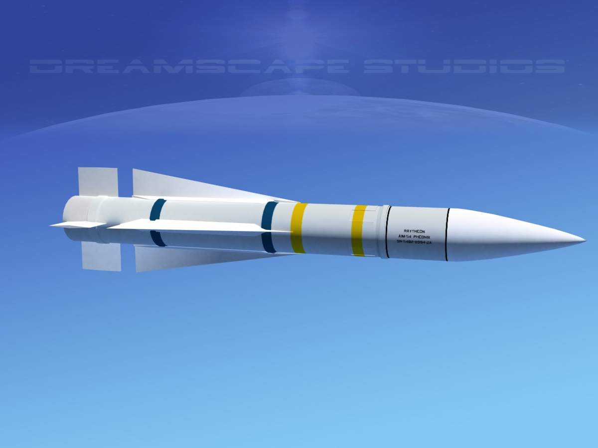 AIM 54 Phoenix Missile - 3D Model by Dreamscape Studios