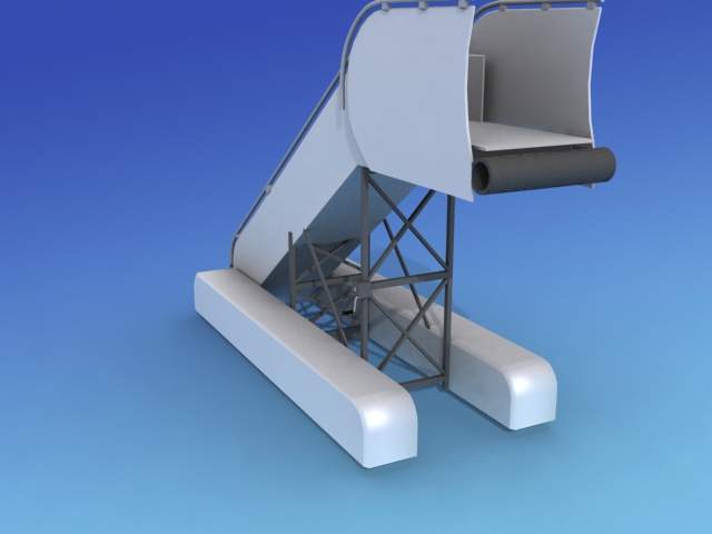 Airport Air Stairs - 3D Model by Dreamscape Studios