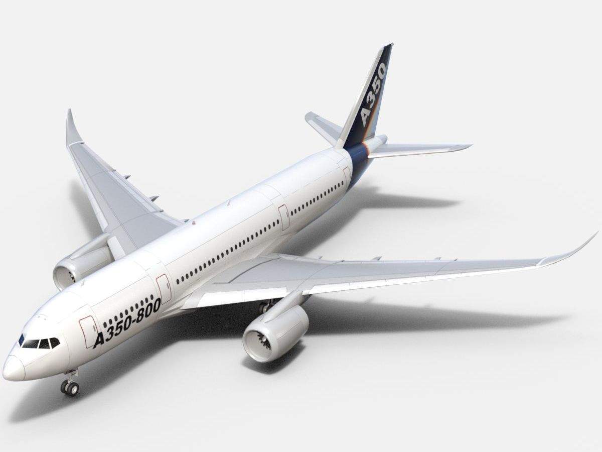 Airbus A350-800 3D Model by Dreamscape Studios