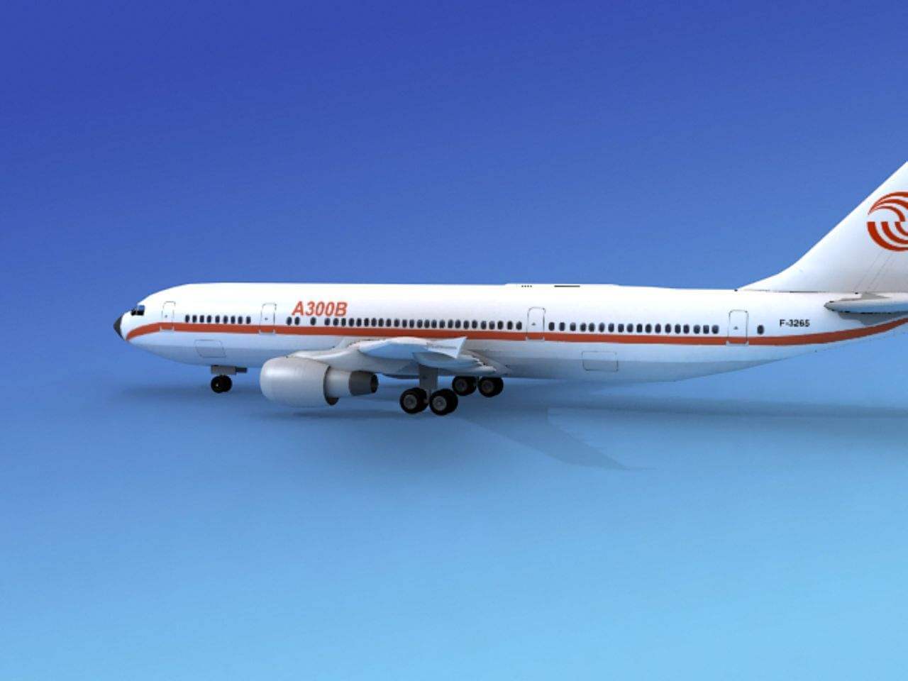 Airbus A300 - 3D Model by Dreamscape Studios