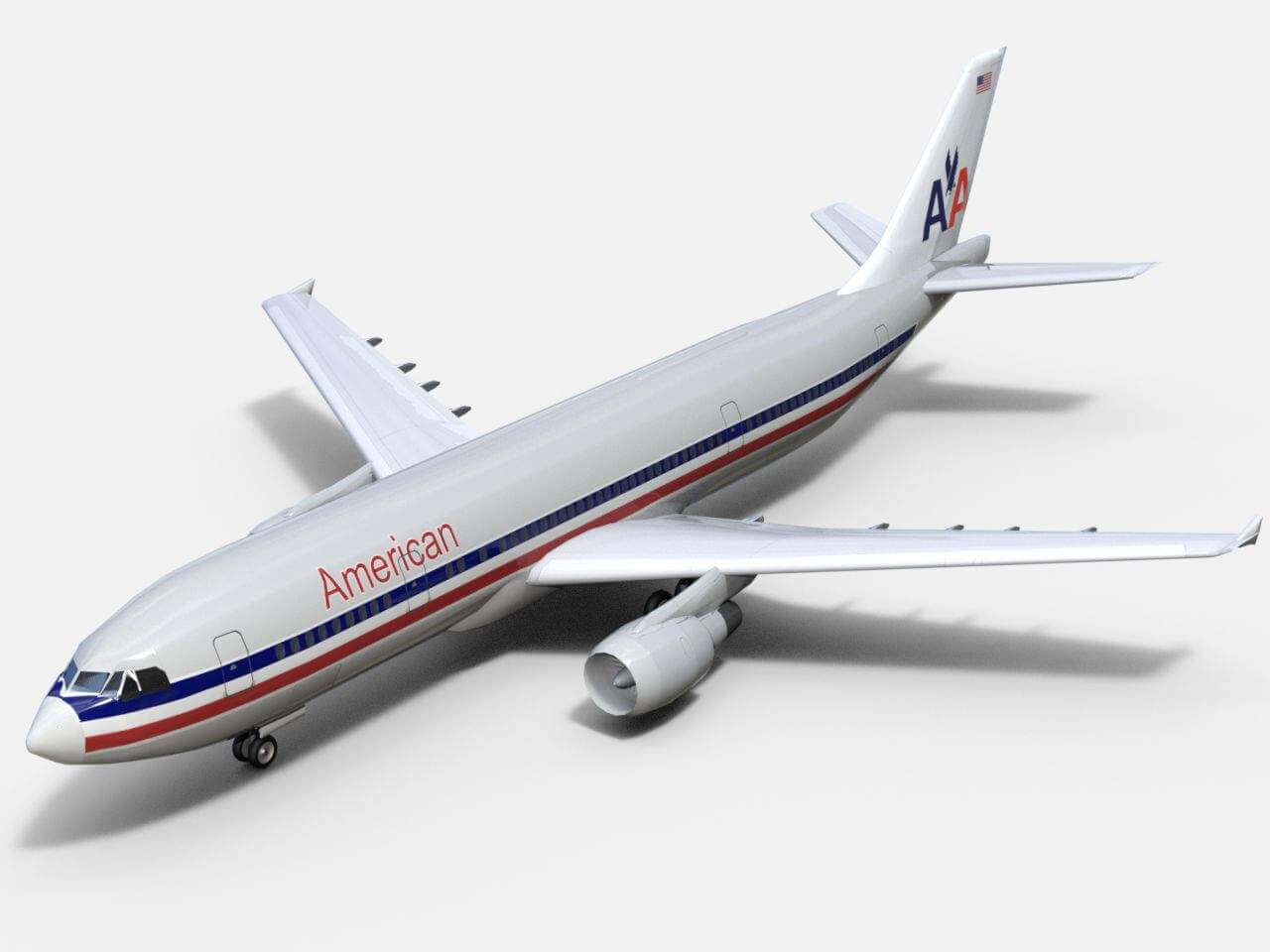 Airbus A300 American Airlines - 3D Model by Dreamscape Studios
