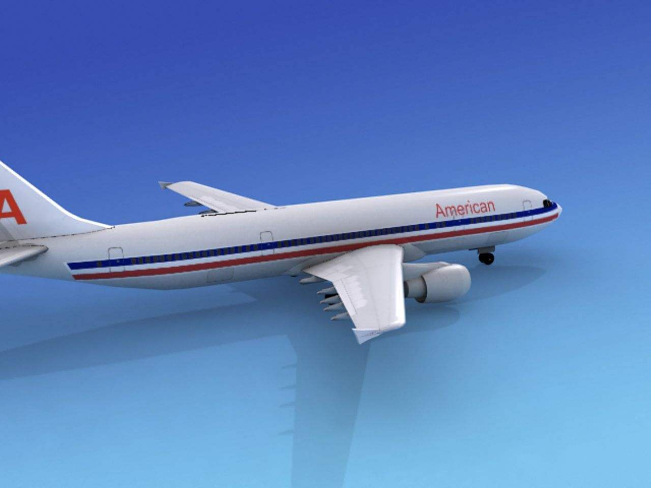 Airbus A300 American Airlines - 3D Model by Dreamscape Studios