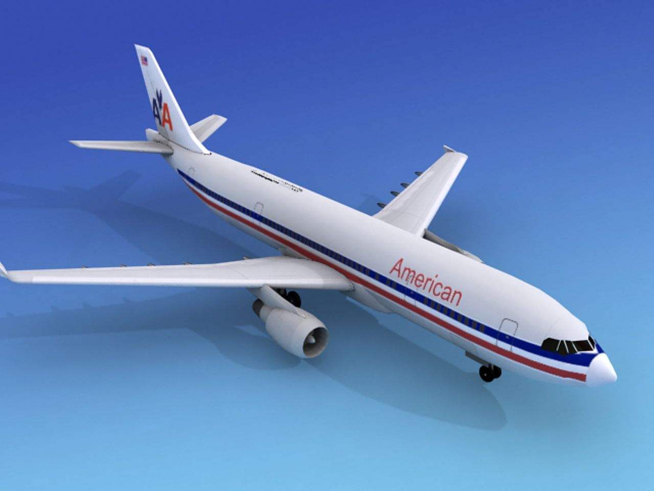 Airbus A300 American Airlines - 3D Model by Dreamscape Studios