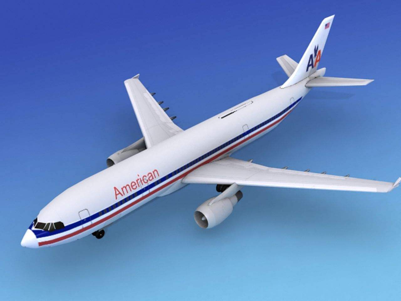 Airbus A300 American Airlines - 3D Model by Dreamscape Studios