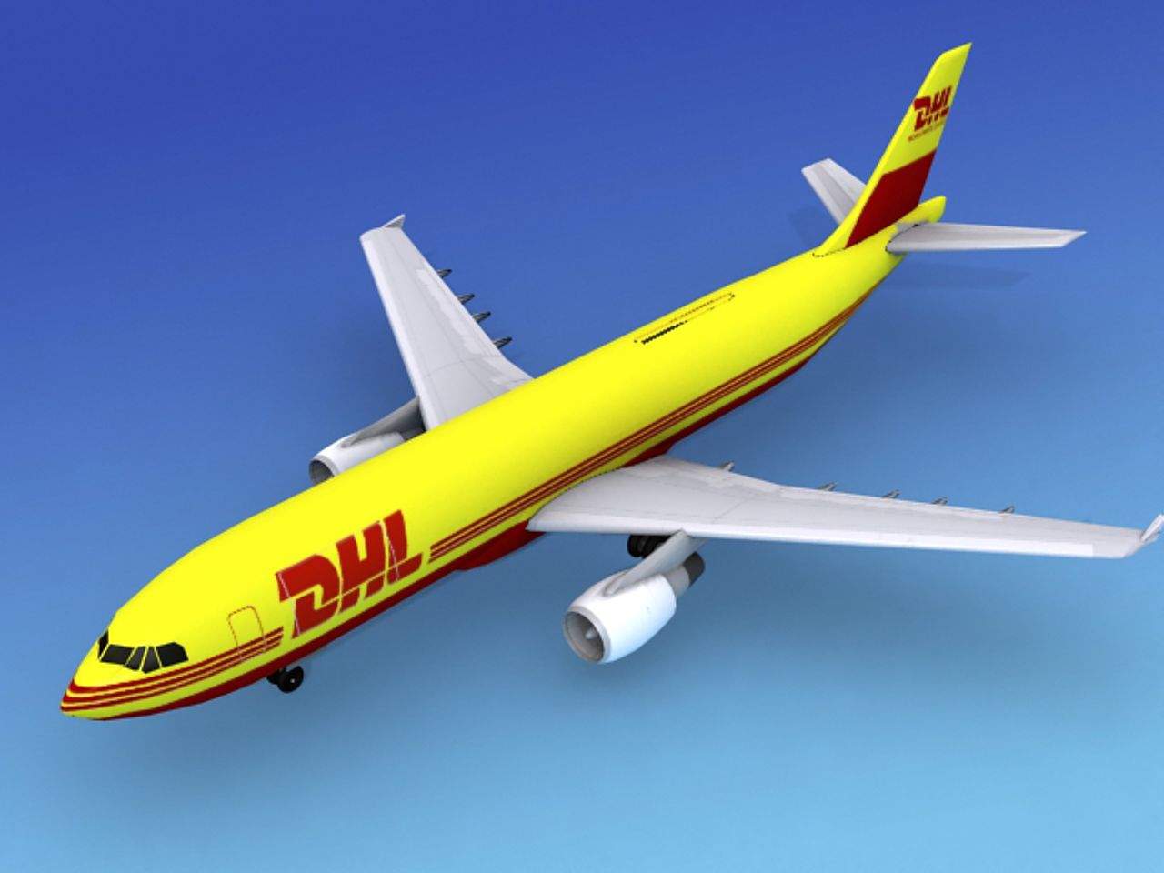 Airbus A300 DHL Cargo - 3D Model by Dreamscape Studios