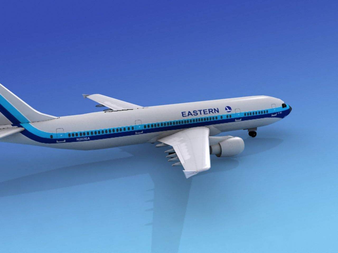 Airbus A300 Eastern - 3D Model by Dreamscape Studios