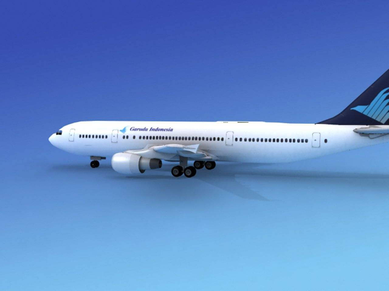 Airbus A300 Garuda Indonesia - 3D Model by Dreamscape Studios