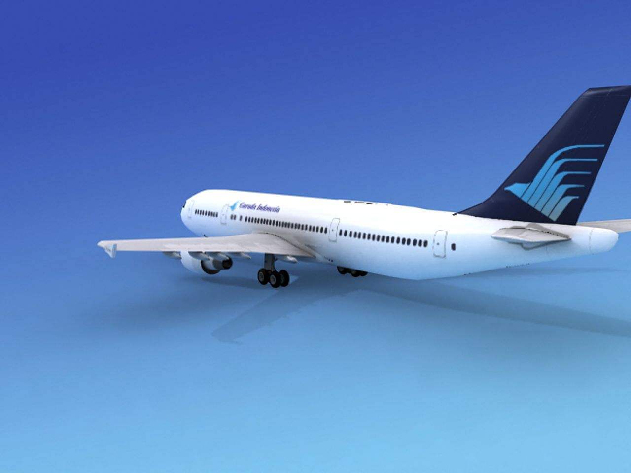 Airbus A300 Garuda Indonesia - 3D Model by Dreamscape Studios