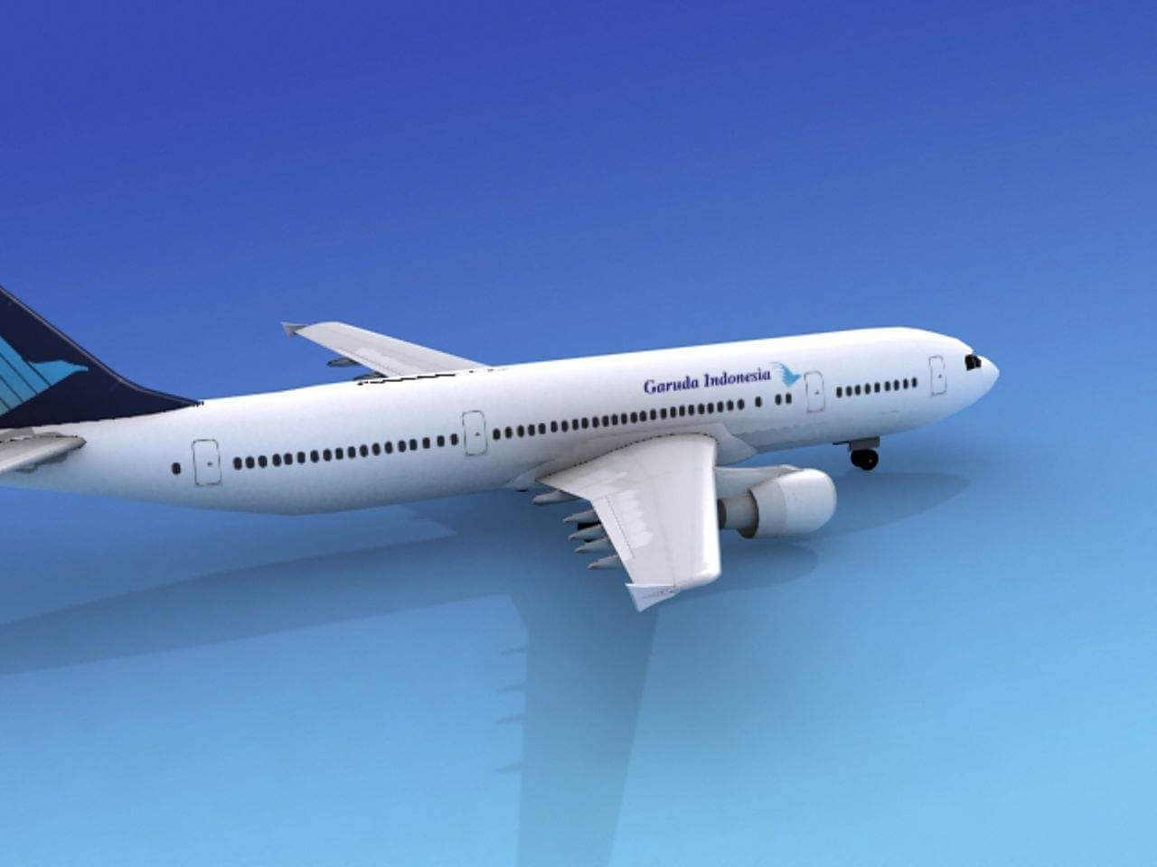 Airbus A300 Garuda Indonesia - 3D Model by Dreamscape Studios