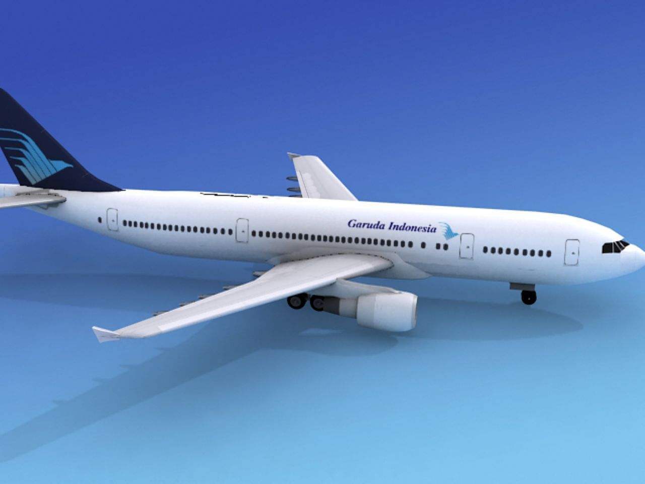 Airbus A300 Garuda Indonesia - 3D Model by Dreamscape Studios