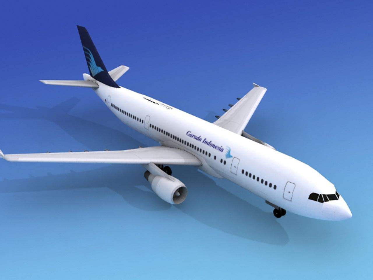 Airbus A300 Garuda Indonesia - 3D Model by Dreamscape Studios