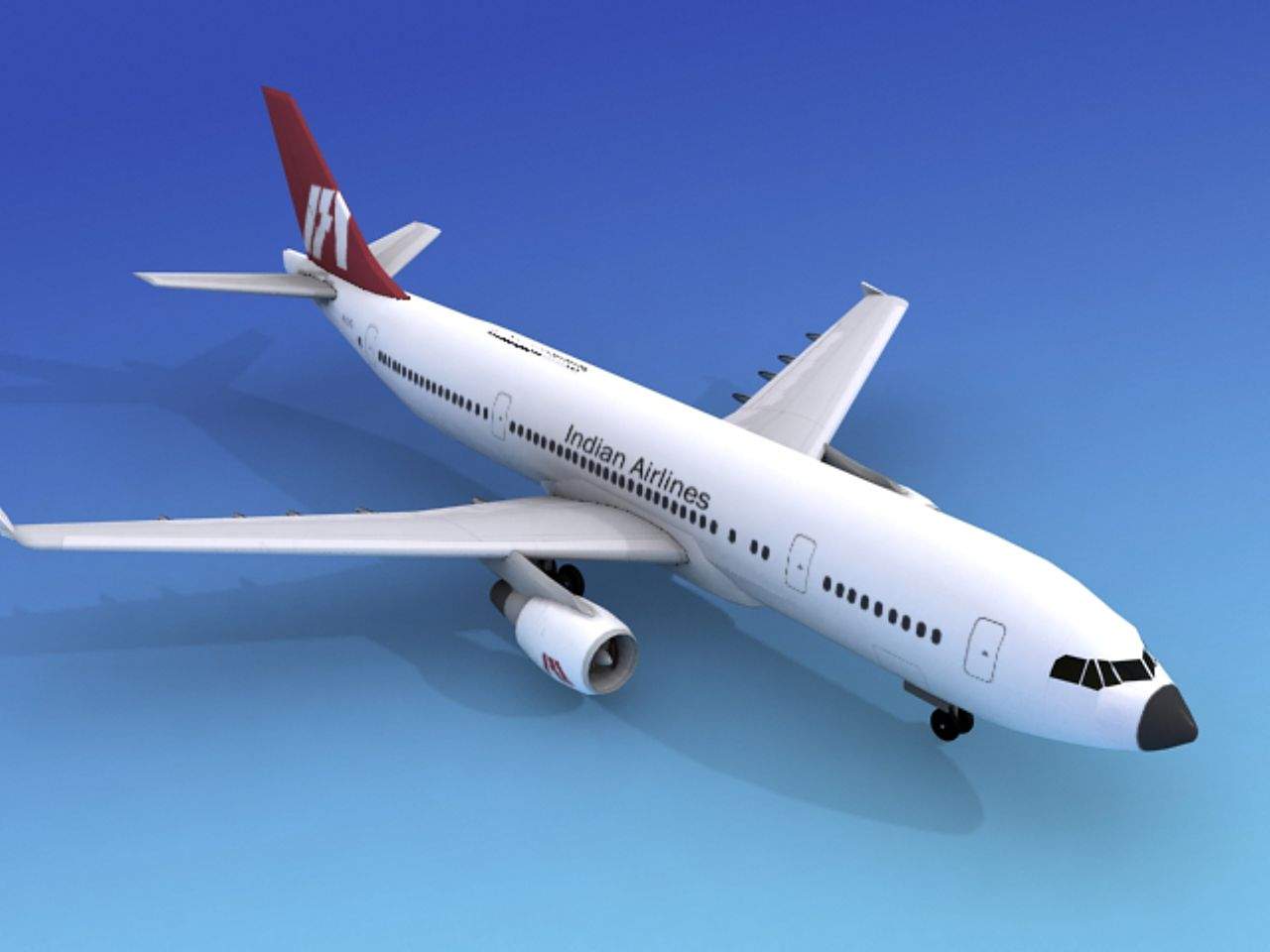 Airbus A300 India Airways - 3D Model by Dreamscape Studios