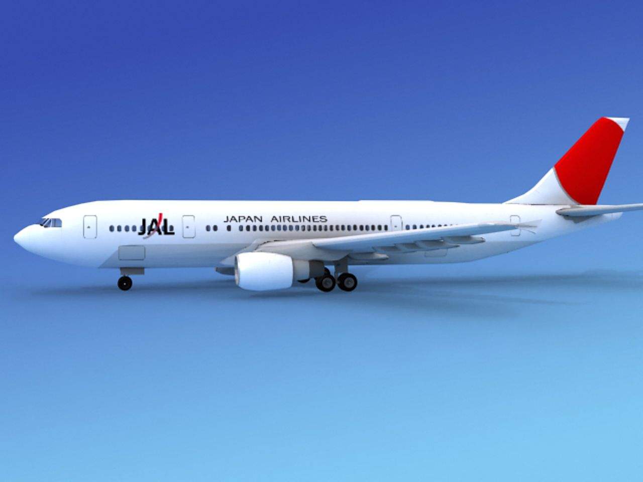 Airbus A300 Japan Air Lines - 3D Model by Dreamscape Studios