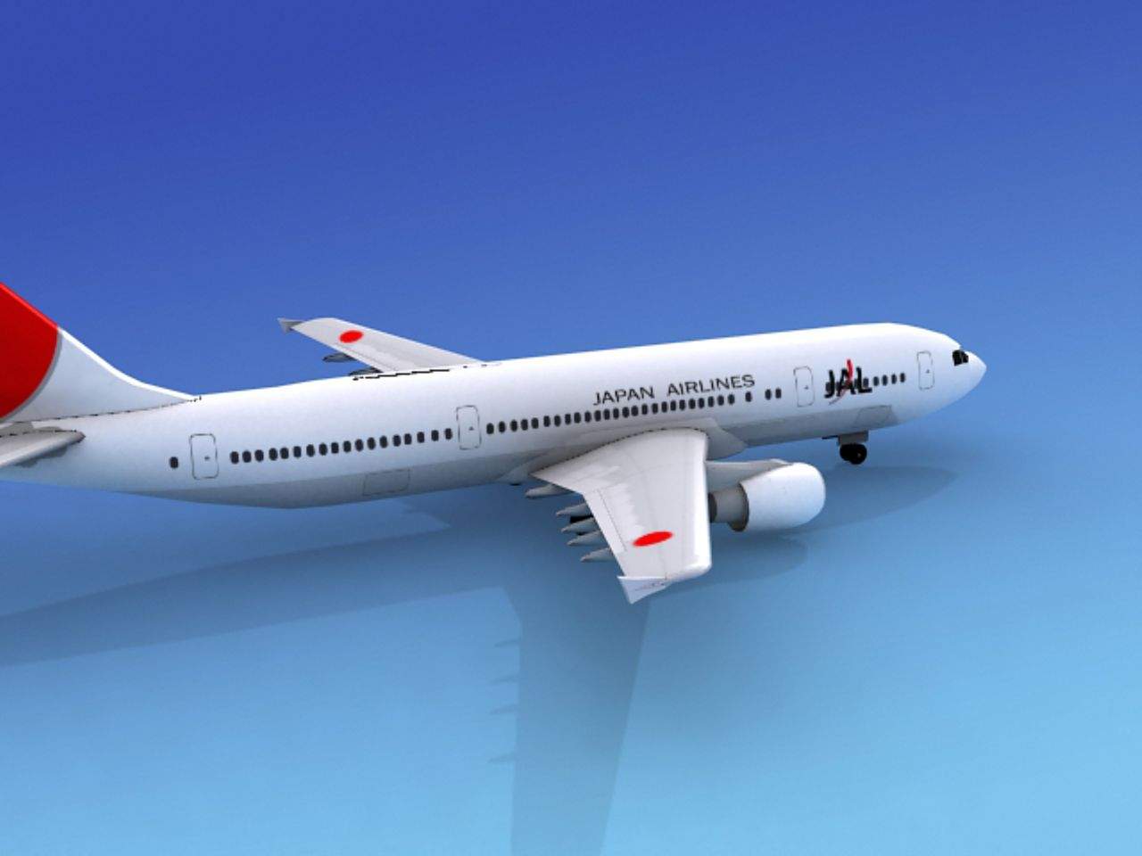 Airbus A300 Japan Air Lines - 3D Model by Dreamscape Studios