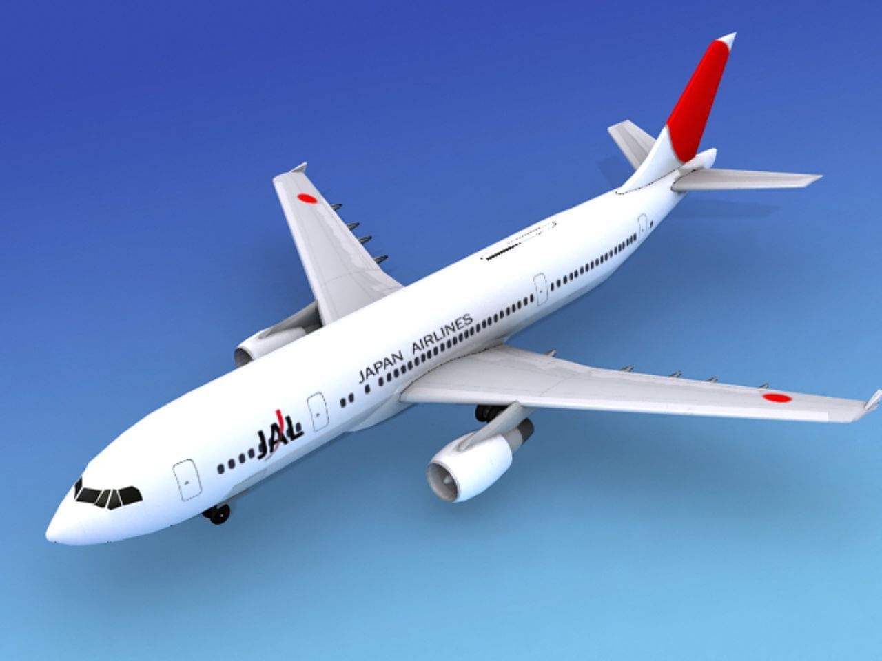Airbus A300 Japan Air Lines - 3D Model by Dreamscape Studios