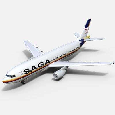 Airbus A300 SAGA - 3D Model by Dreamscape Studios