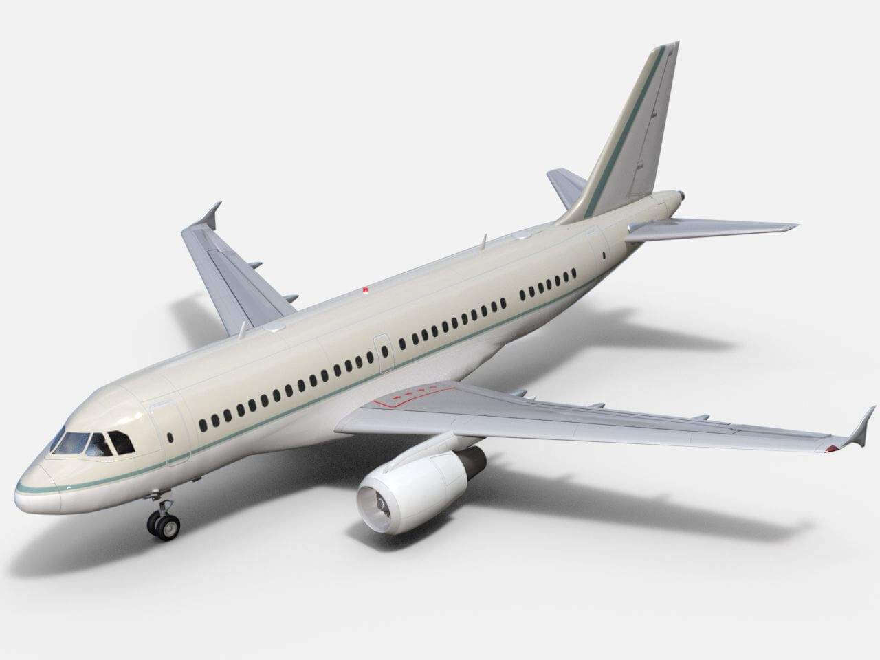 Airbus A319 Corporate - 3D Model by Dreamscape Studios
