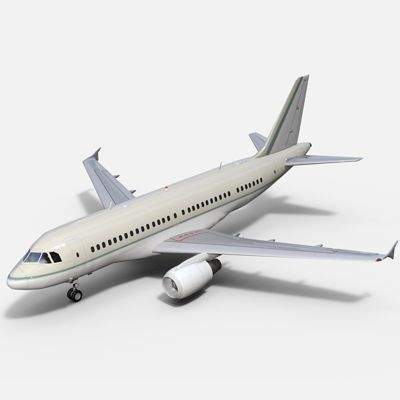 Airbus A319 Corporate - 3D Model by Dreamscape Studios