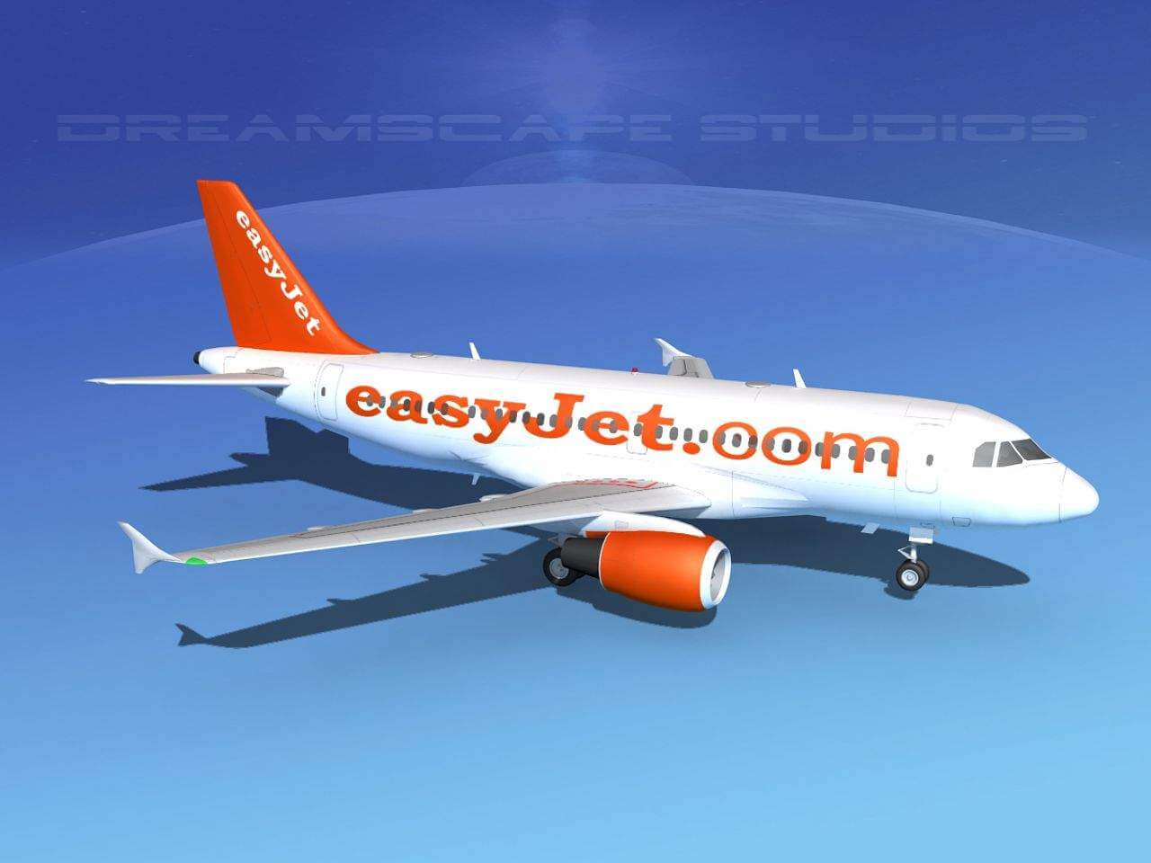 Airbus A319 Easyjet - 3D Model by Dreamscape Studios