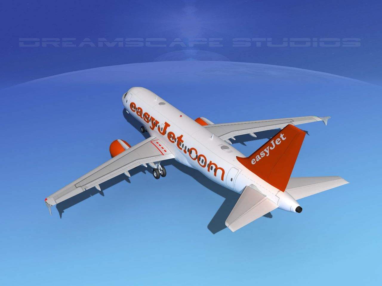 Airbus A319 Easyjet - 3D Model by Dreamscape Studios