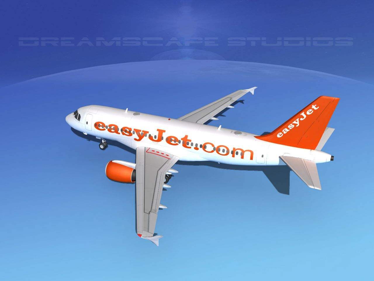 Airbus A319 Easyjet - 3D Model by Dreamscape Studios