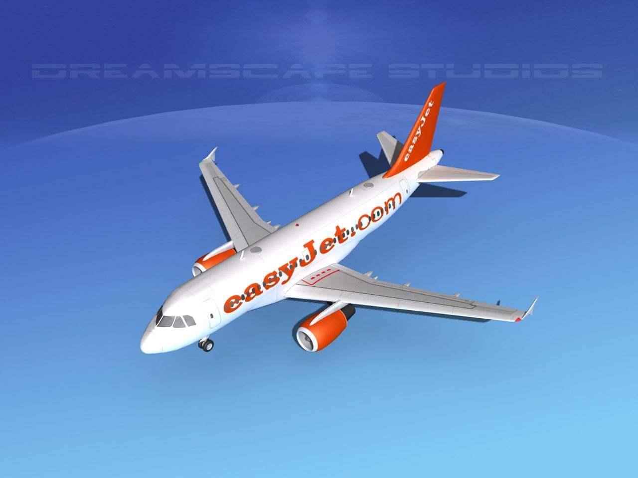 Airbus A319 Easyjet - 3D Model by Dreamscape Studios