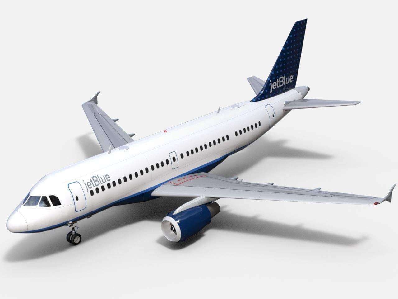 Airbus A319 Jet Blue - 3D Model by Dreamscape Studios