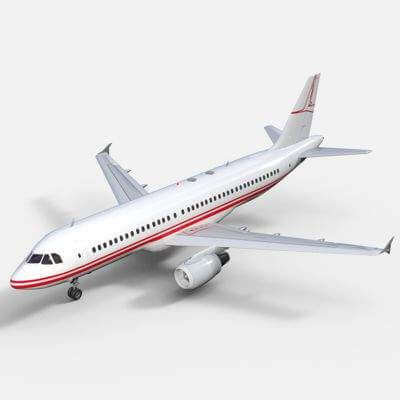 Airbus A320 Corporate - 3D Model by Dreamscape Studios