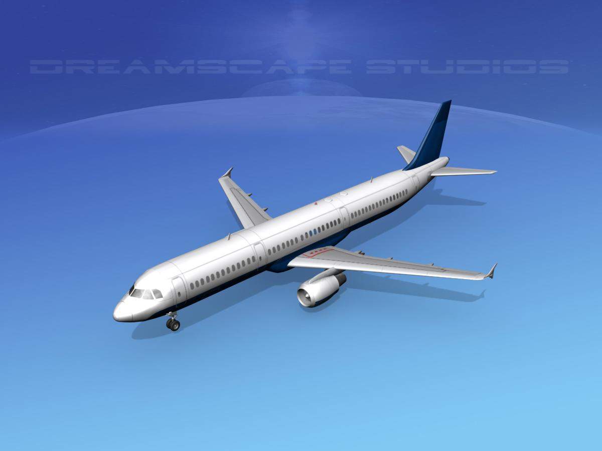 Airbus A321 Corporate - 3D Model by Dreamscape Studios