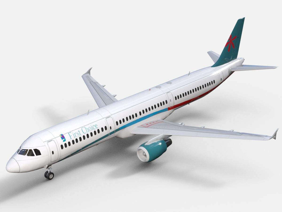 Airbus A321 First Choice - 3D Model by Dreamscape Studios