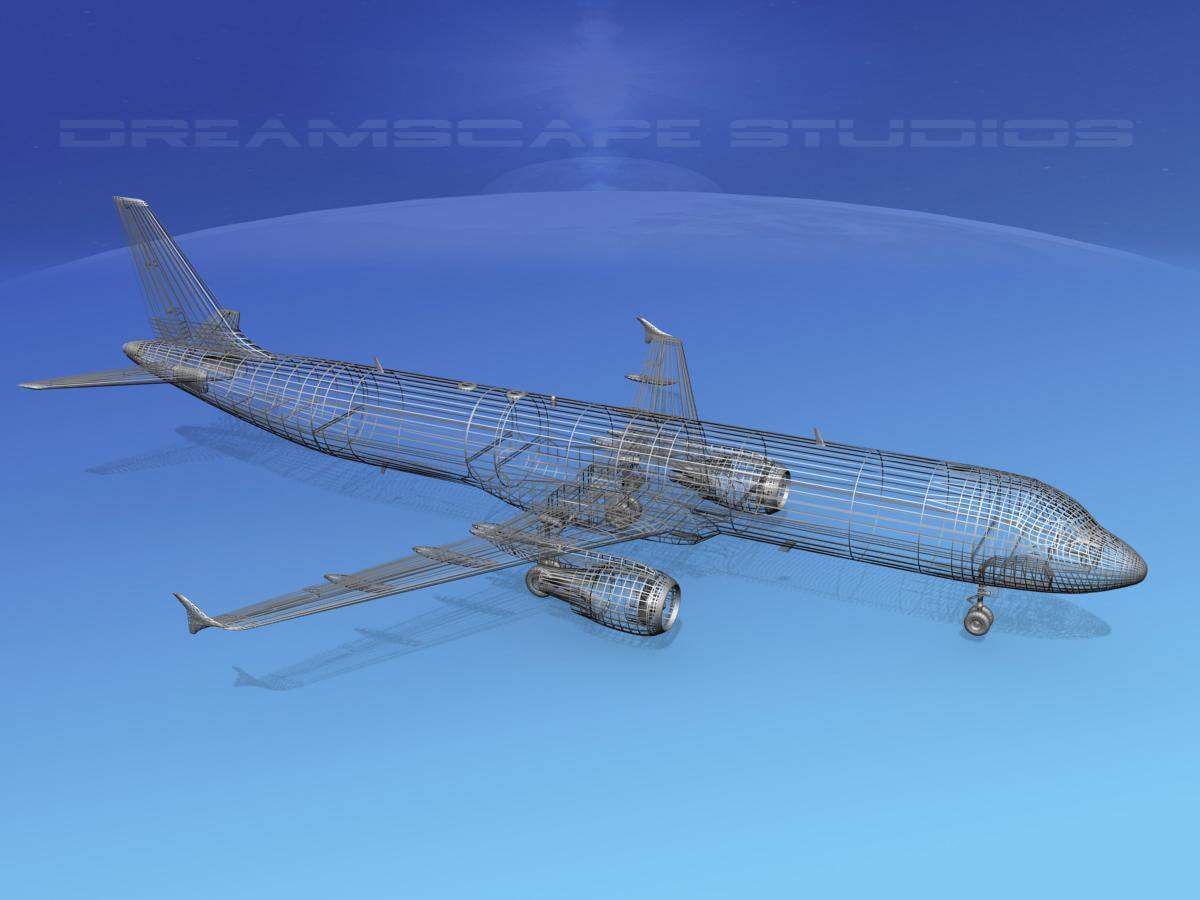Airbus A321 South Africa - 3D Model by Dreamscape Studios