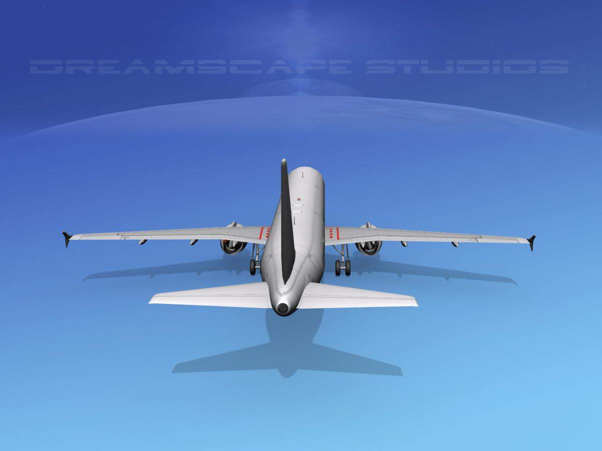Airbus A321 Unmarked - 3D Model by Dreamscape Studios