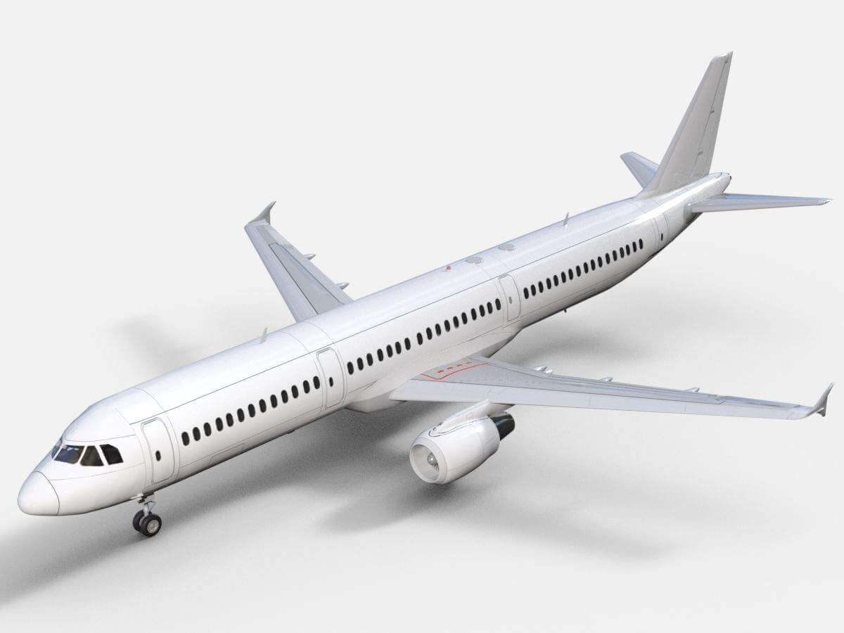 Airbus A321 Unmarked - 3D Model by Dreamscape Studios