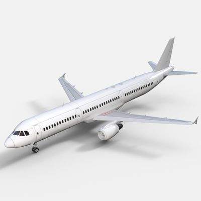 Airbus A321 Unmarked - 3D Model by Dreamscape Studios
