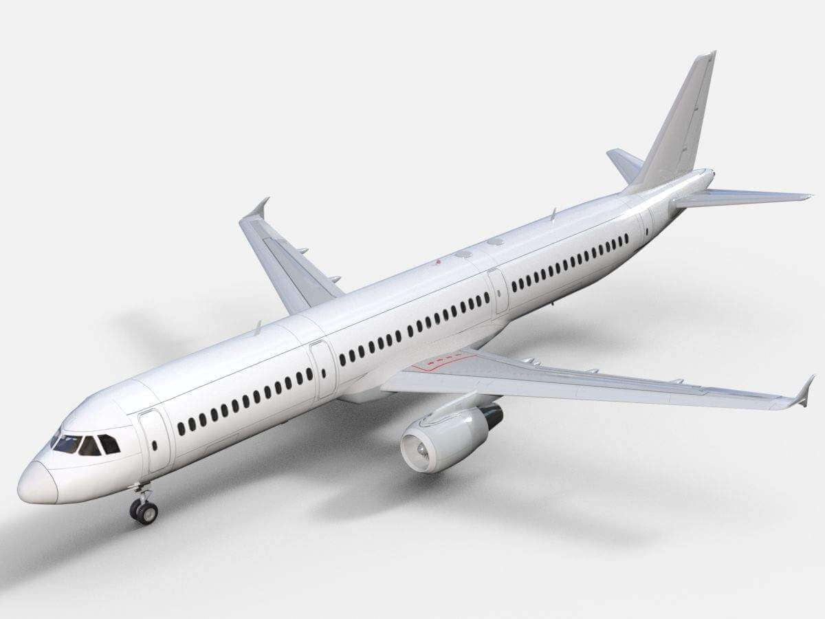 Airbus A321 Unmarked - 3D Model by Dreamscape Studios