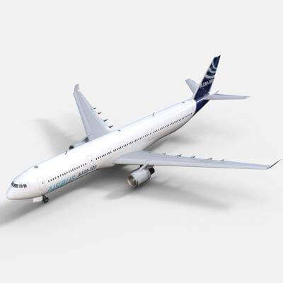 Airbus A330-300 Airbus 3D Model by Dreamscape Studios