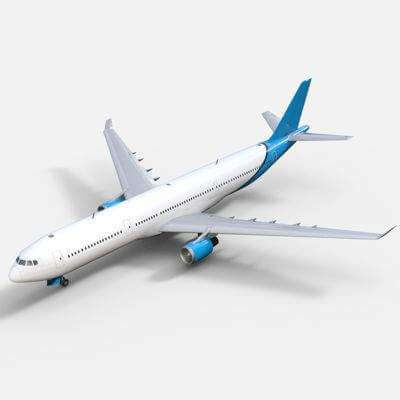 Airbus A330-300 Corporate 3D Model by Dreamscape Studios