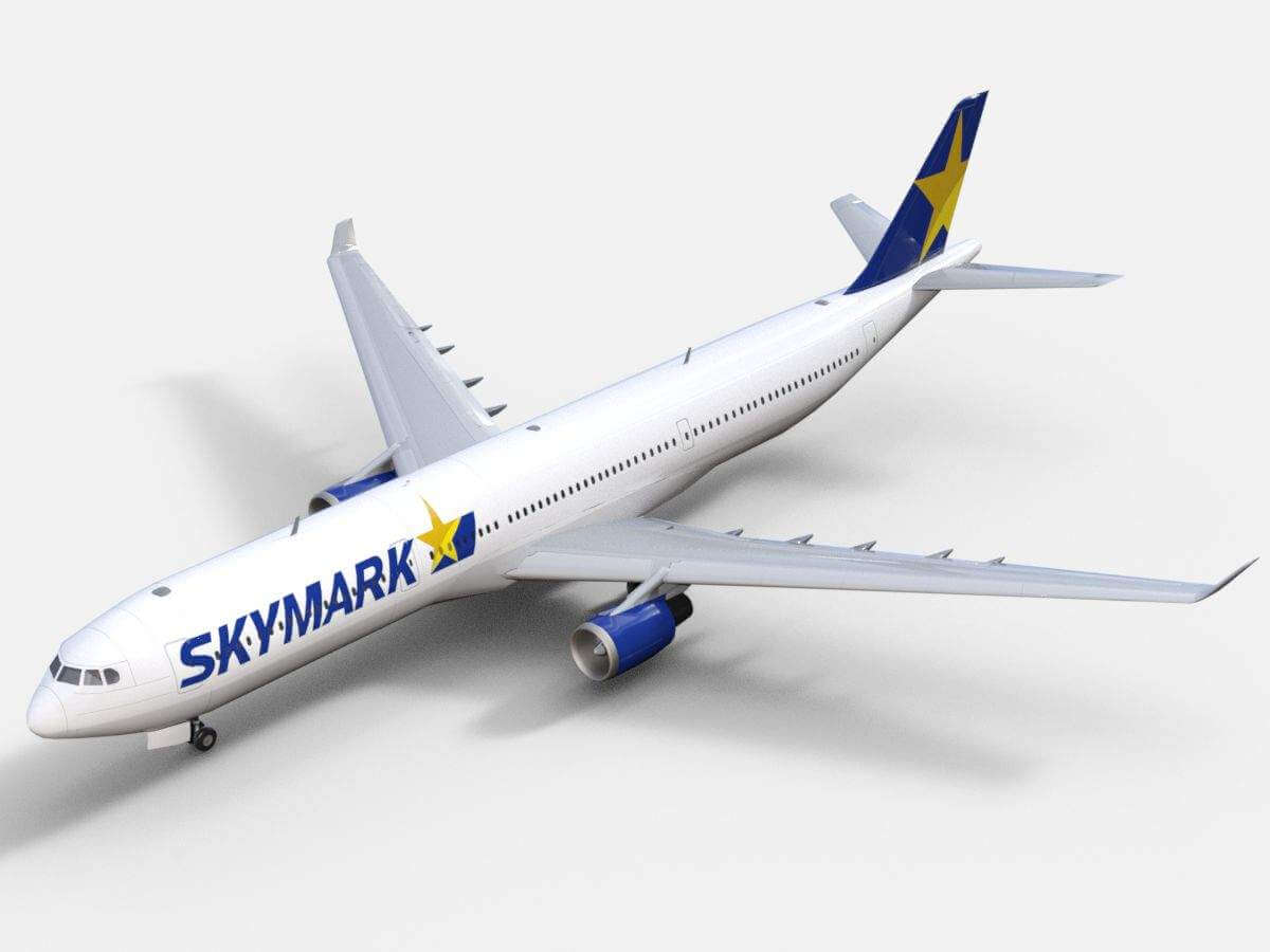 Airbus A330-300 Skymark 3D Model by Dreamscape Studios