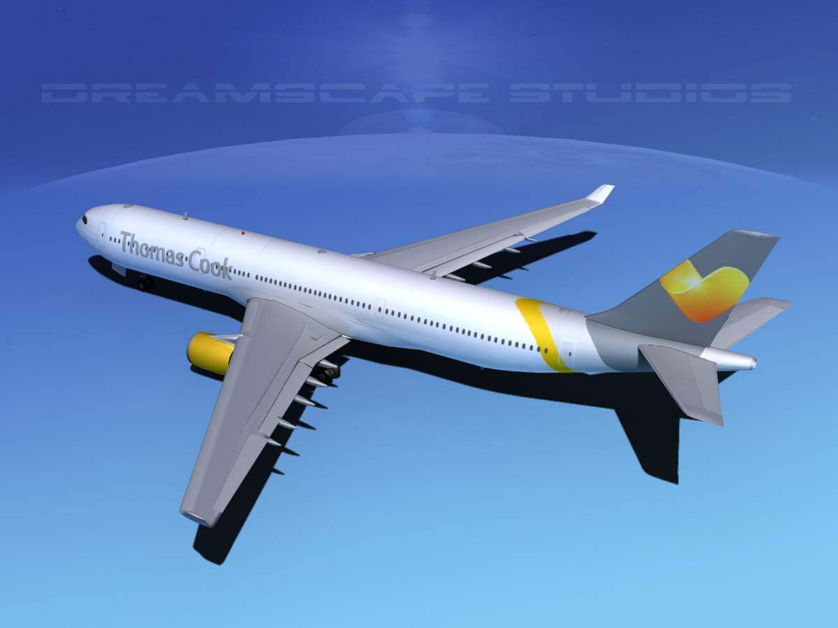 Airbus A330-300 Thomas Cook 3D Model by Dreamscape Studios