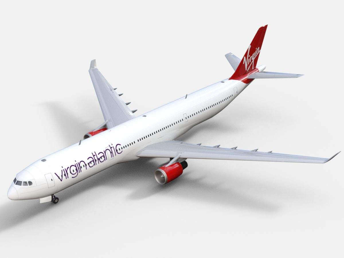 Airbus A330-300 Virgin Atlantic 3D Model by Dreamscape Studios