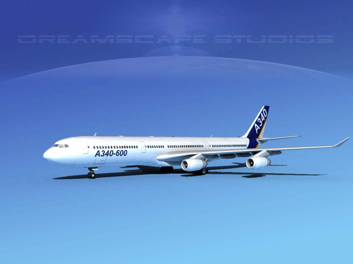 Airbus A340-600 Airbus 3D Model by Dreamscape Studios