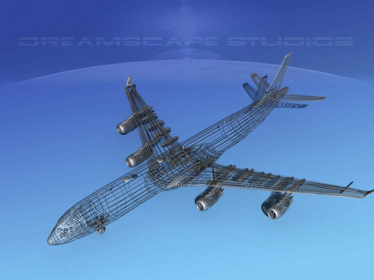 Airbus A340-600 Airbus 3D Model by Dreamscape Studios