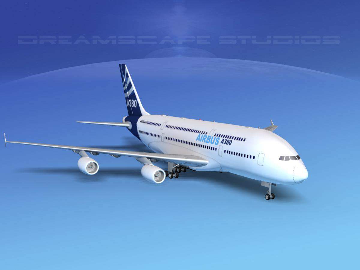 Airbus A380-800 Airbus 3D Model by Dreamscape Studios