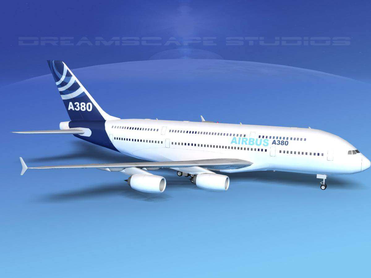 Airbus A380-800 Airbus 3D Model by Dreamscape Studios