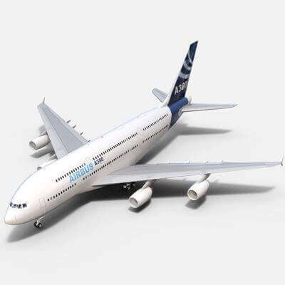 Airbus A380-800 Airbus 3D Model by Dreamscape Studios