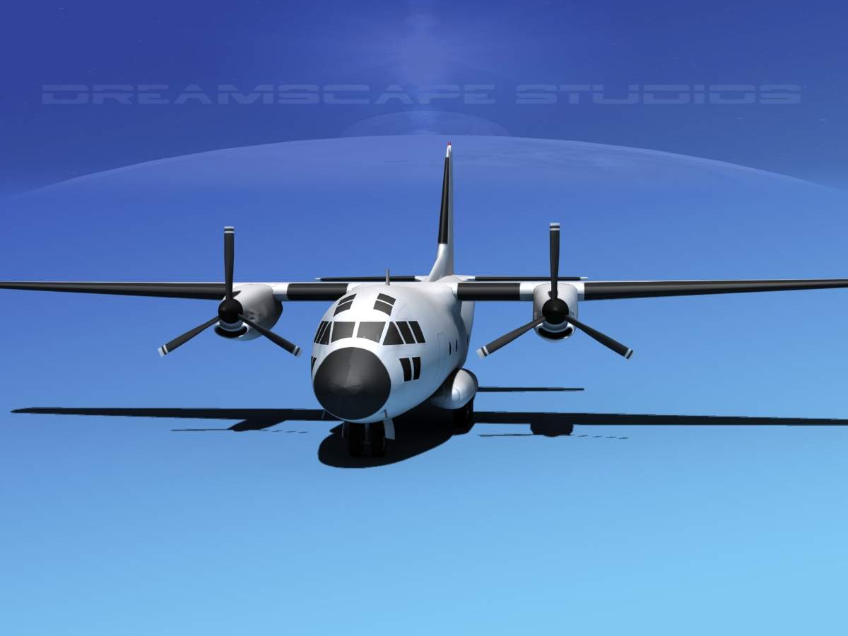 Alenia C-27A Unmarked 3D Model by Dreamscape Studios